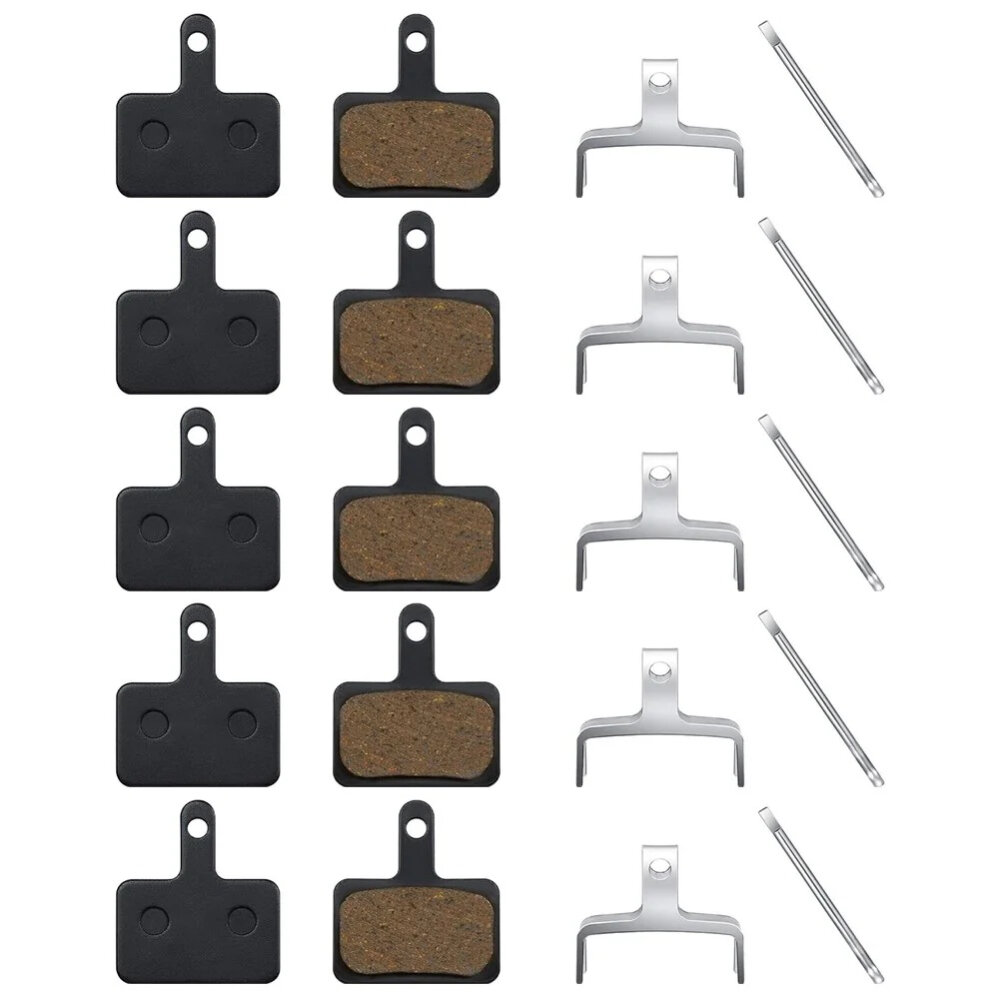 Тормозные Колодки Велосипеда: 5 Пар Полностью Металлические Колодки Для Плавного Торможения - Универсальная Совместимость С Shimano И Tektro Для Горного И Шоссейного Велосипеда