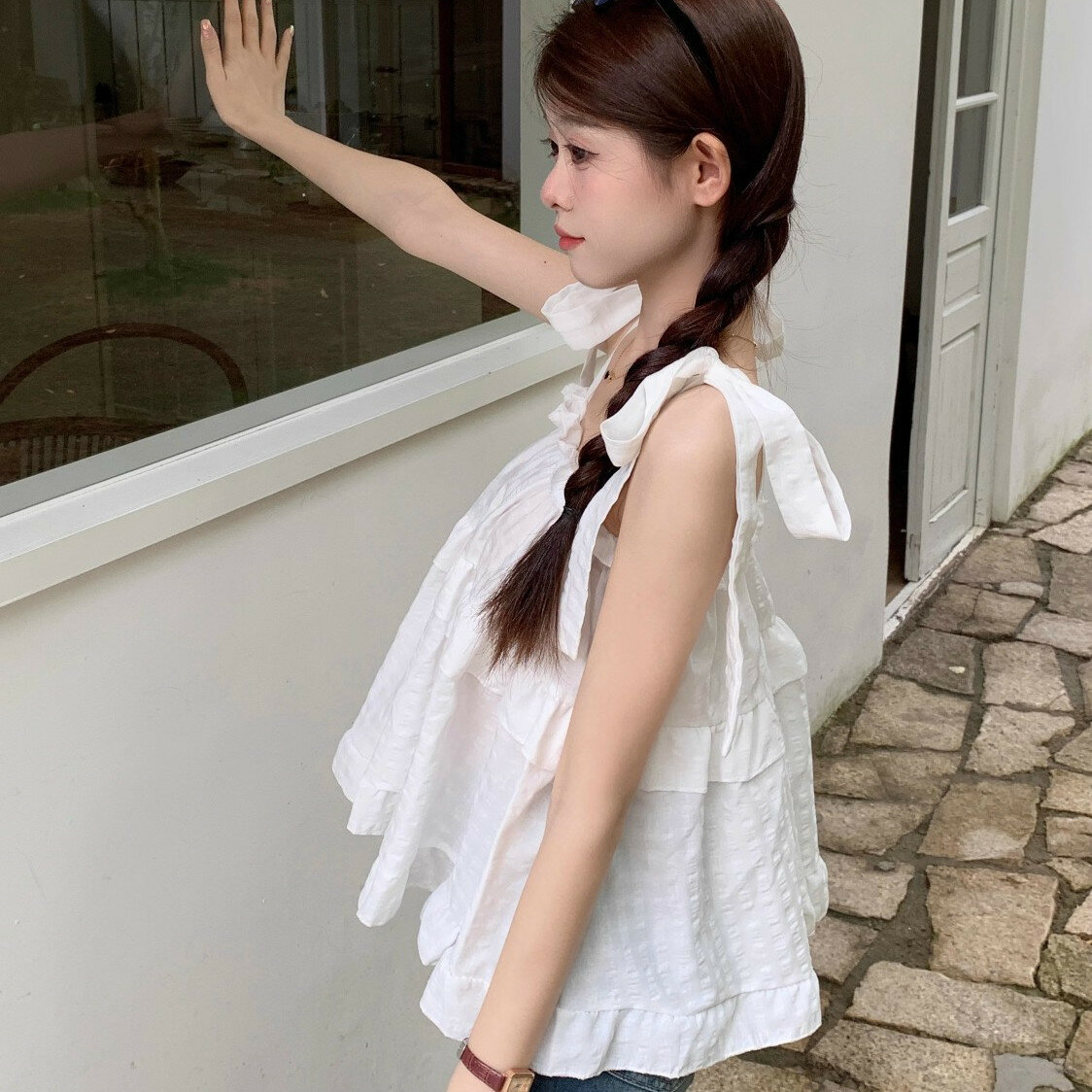 Камзол, женский, внутренний, летний, XL, белый