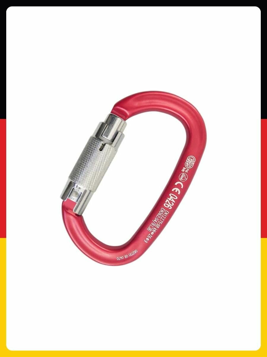 Карабин Kong Italy Ovalone Twist Lock красный