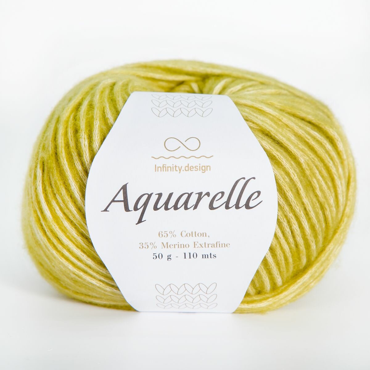 Пряжа для вязания Infinity Design Aquarelle (9544 Olive Green) 1 моток 50 г/110 м