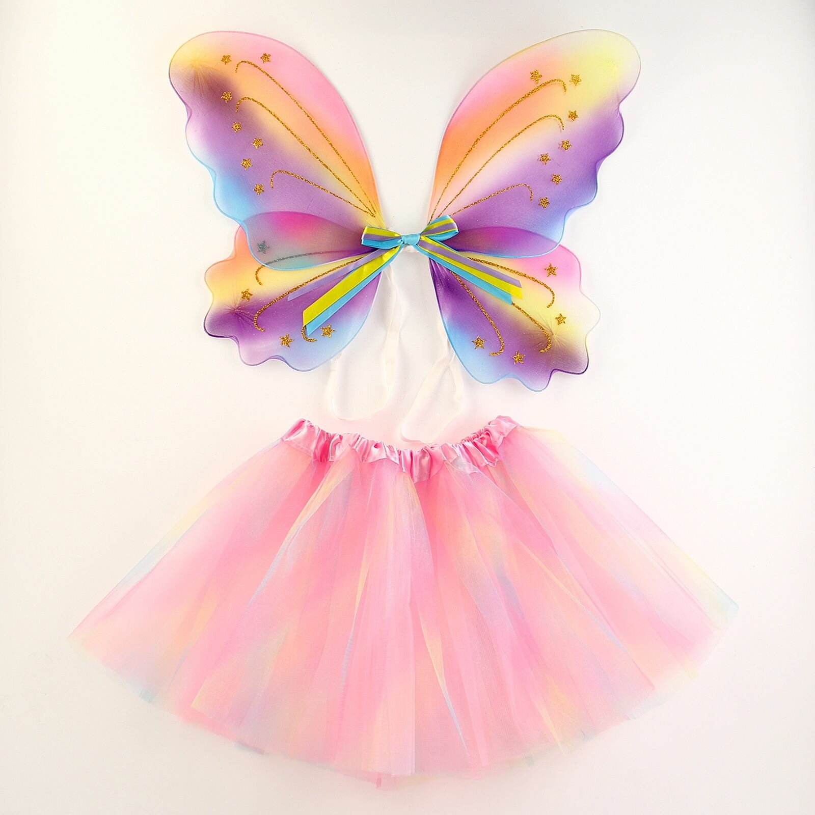 Карнавальный набор Бабочка , 2 предмета: юбка, крылья, для детей 5-7 лет, цвет розовый