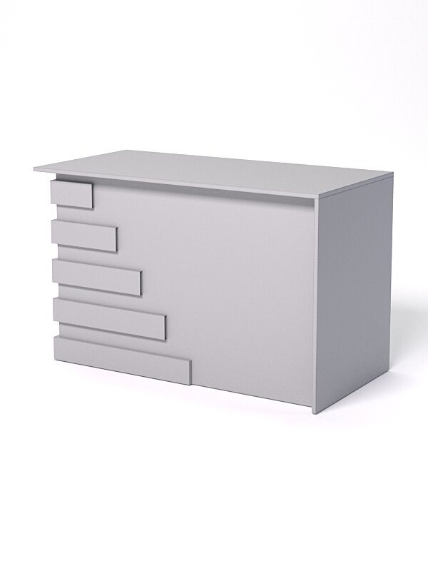 Стол руководителя №8, Серый. Производитель товара - компания Westcom.