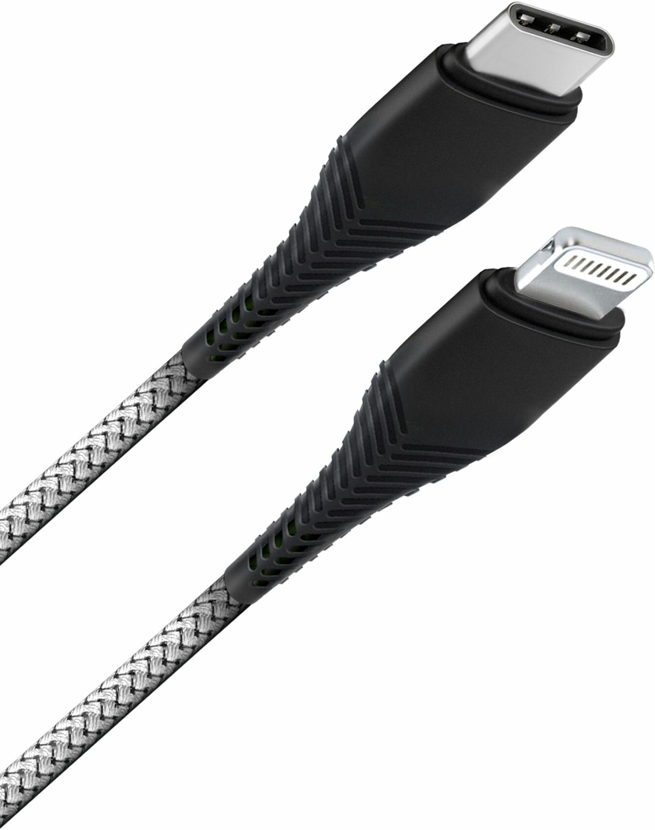 Кабель BoraSCO 52384 USB Type-C (m)-Lightning (m) 1м серый