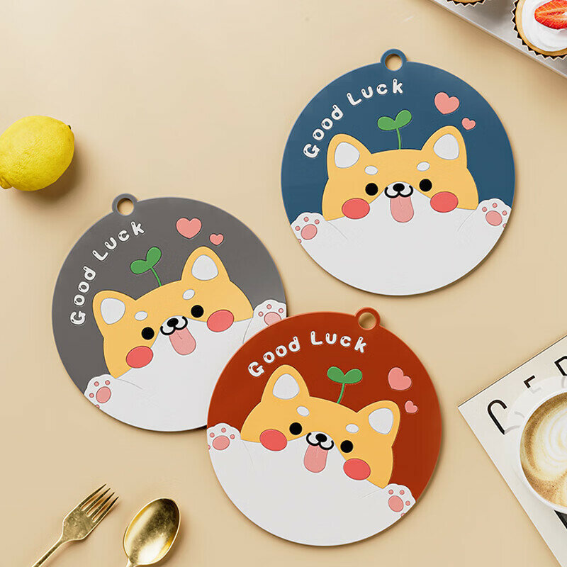 Jianmeijia Heat-Resistant Placemat, Table Mat, Anti-Scalding, High-Temperature Resistant, Large Bowl Mat, Cup Mat, Plate Mat, Casserole Mat