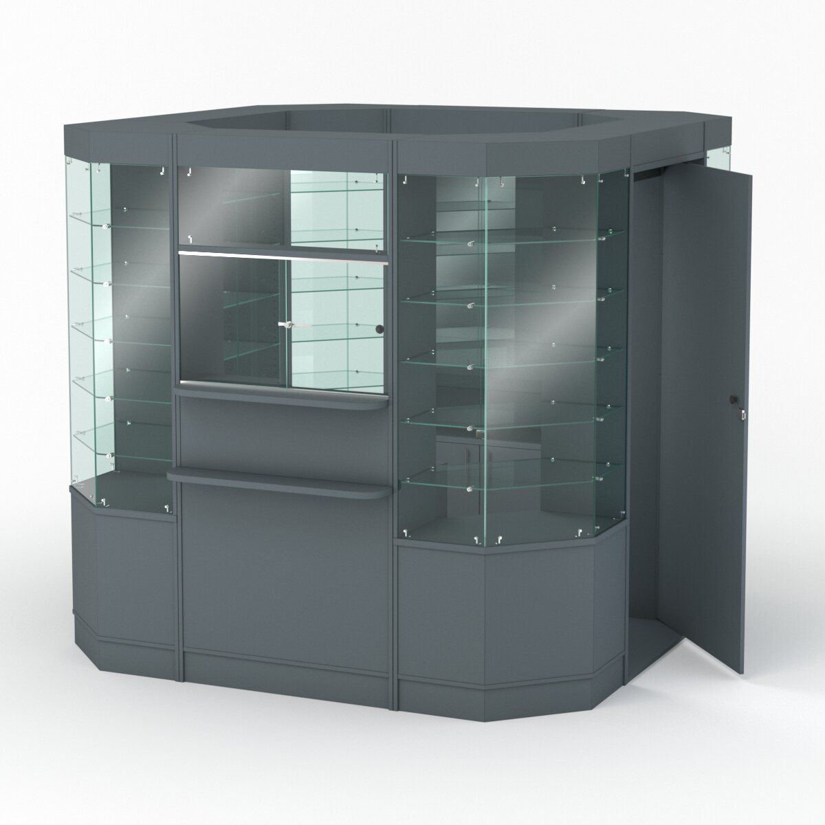 Комплект мебели для Аптек №1, Темно-Серый. Производитель товара - компания Westcom.