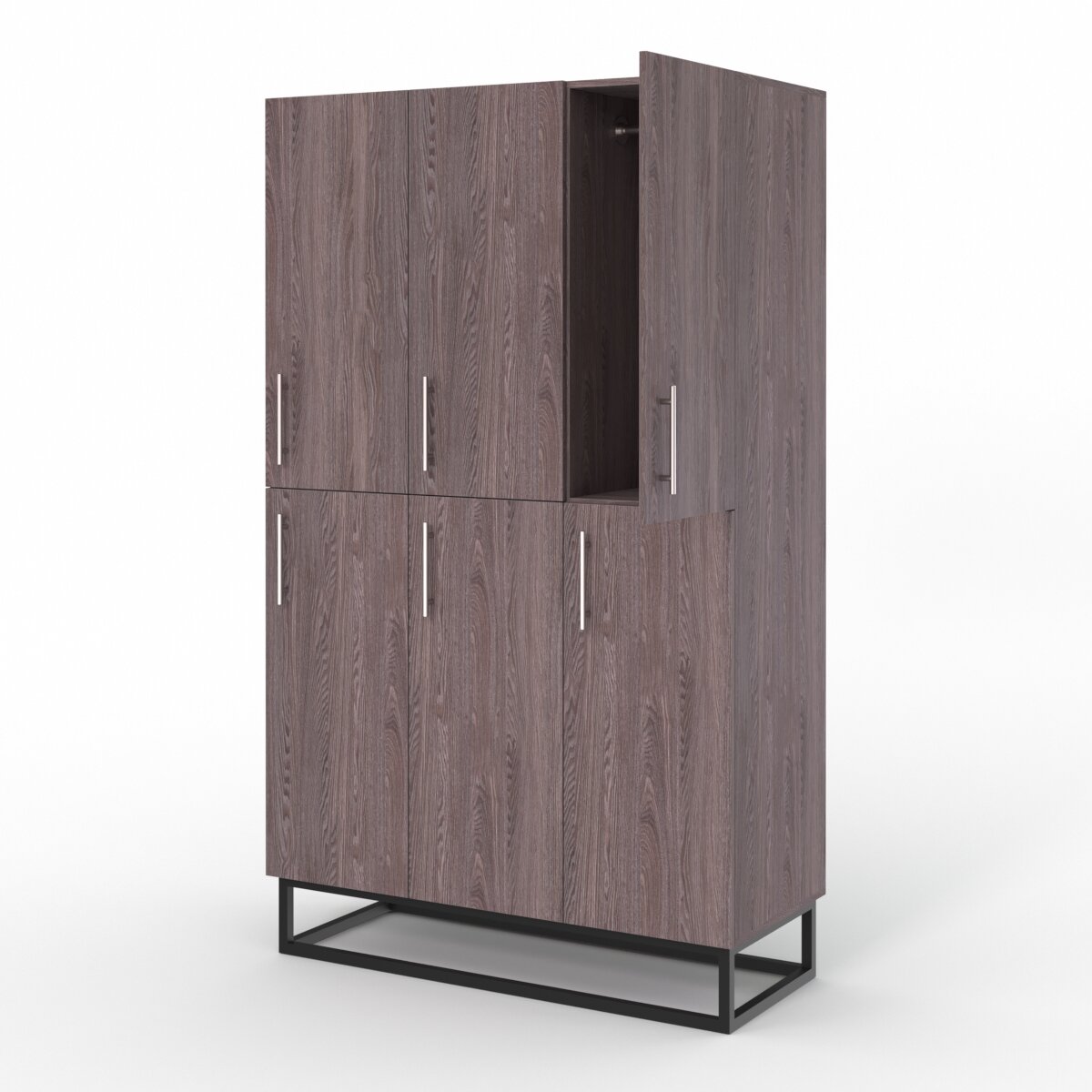 Шкаф для одежды медицинский "Гиппократ" №18, Ясень Анкор темный - U31105