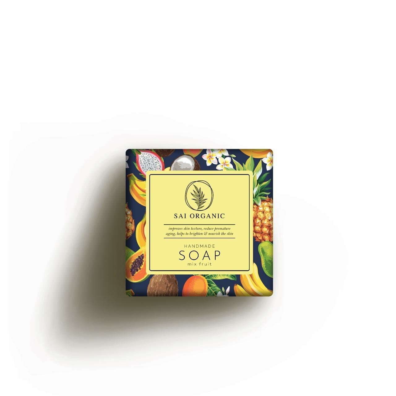 MIX FRUIT Handmade Soap, Sai Organic (фруктовый микс мыло ручной работы, Саи Органик), 90 г.