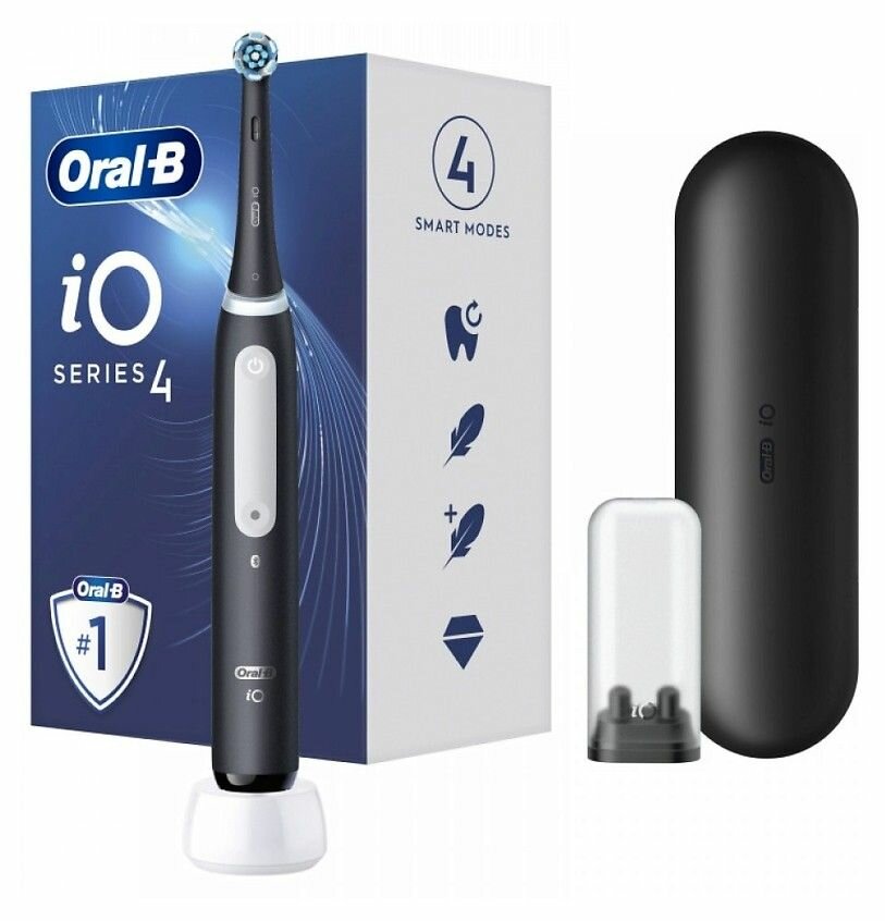 Зубная щетка Oral-B iO Series 4 / IOG4.1B6.2DK Matt Black (Матово-черный)