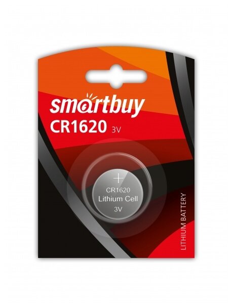 Элемент питания Smartbuy CR1620 BL1 SBBL-1620-1B