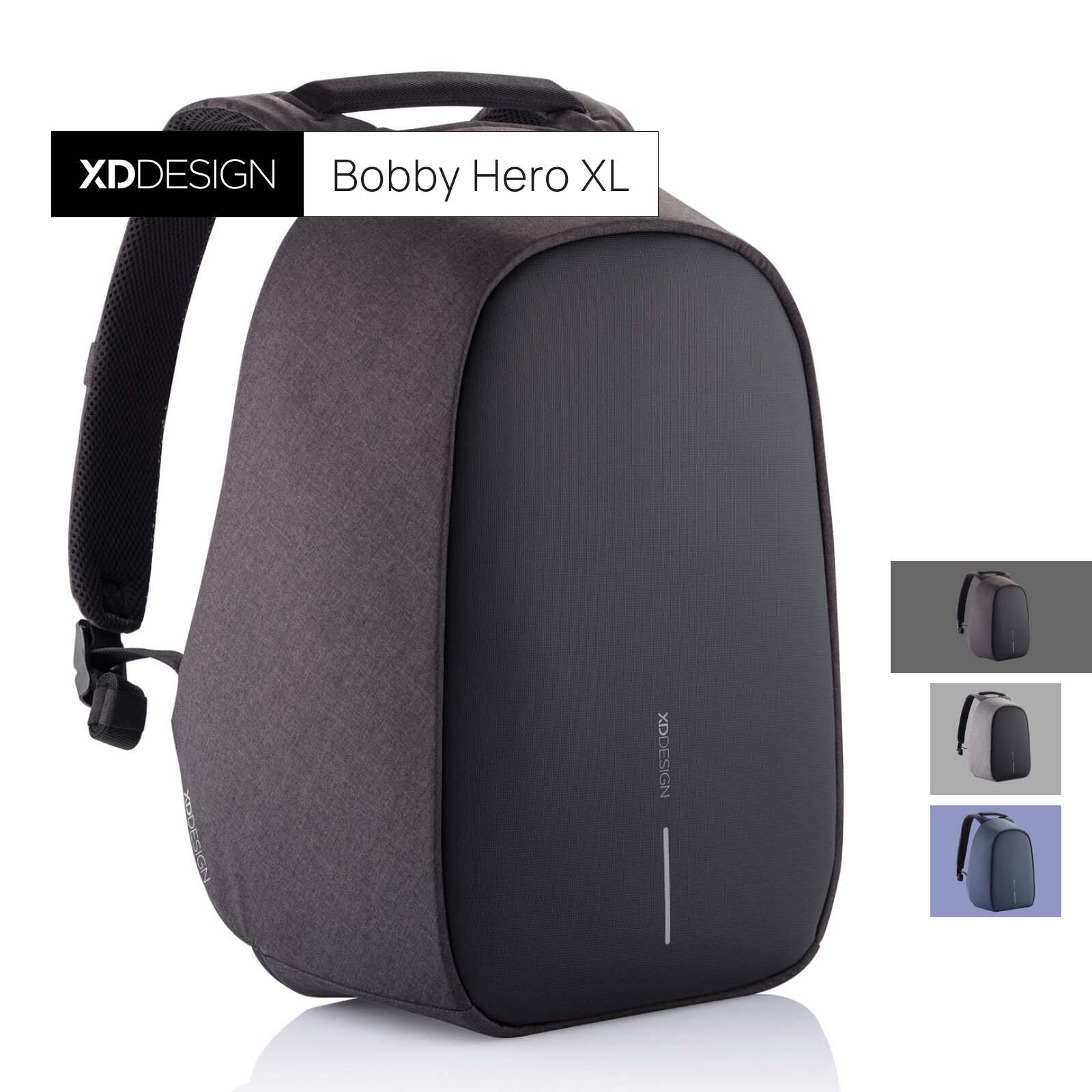 Городской рюкзак с отделением для ноутбука XD Design Bobby Hero XL (Черный)