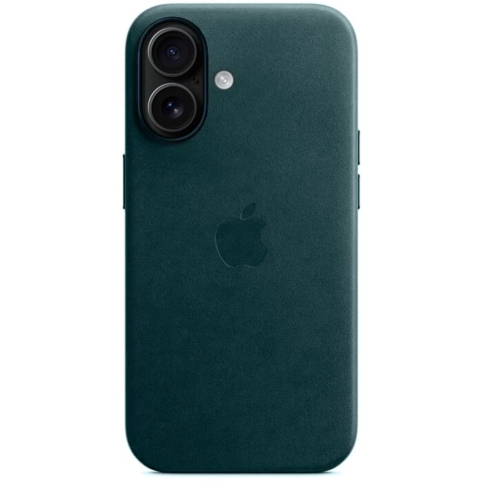 Кожаный чехол MagSafe для iPhone 16 Plus Midnight / Leather Case with MagSafe для Айфон 16 Плюс / Чёрный