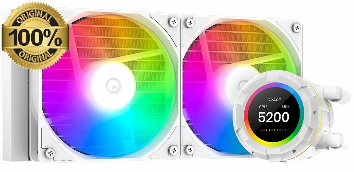 Система водяного охлаждения для ПК ID-Cooling Комплект водяного охлаждения SL240 XE WHITE LGA20XX/1700/1200/115X/AM5/AM4