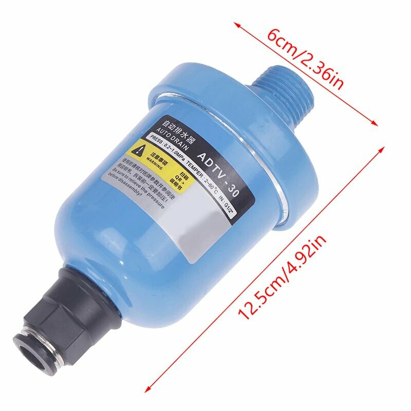 ADTV-30 G1/2 1,5 МПа автоматический сливной клапан плавающий сливной клапан для воздушного компрессора DN15 мини-воздушный фильтр простой автоматический слив