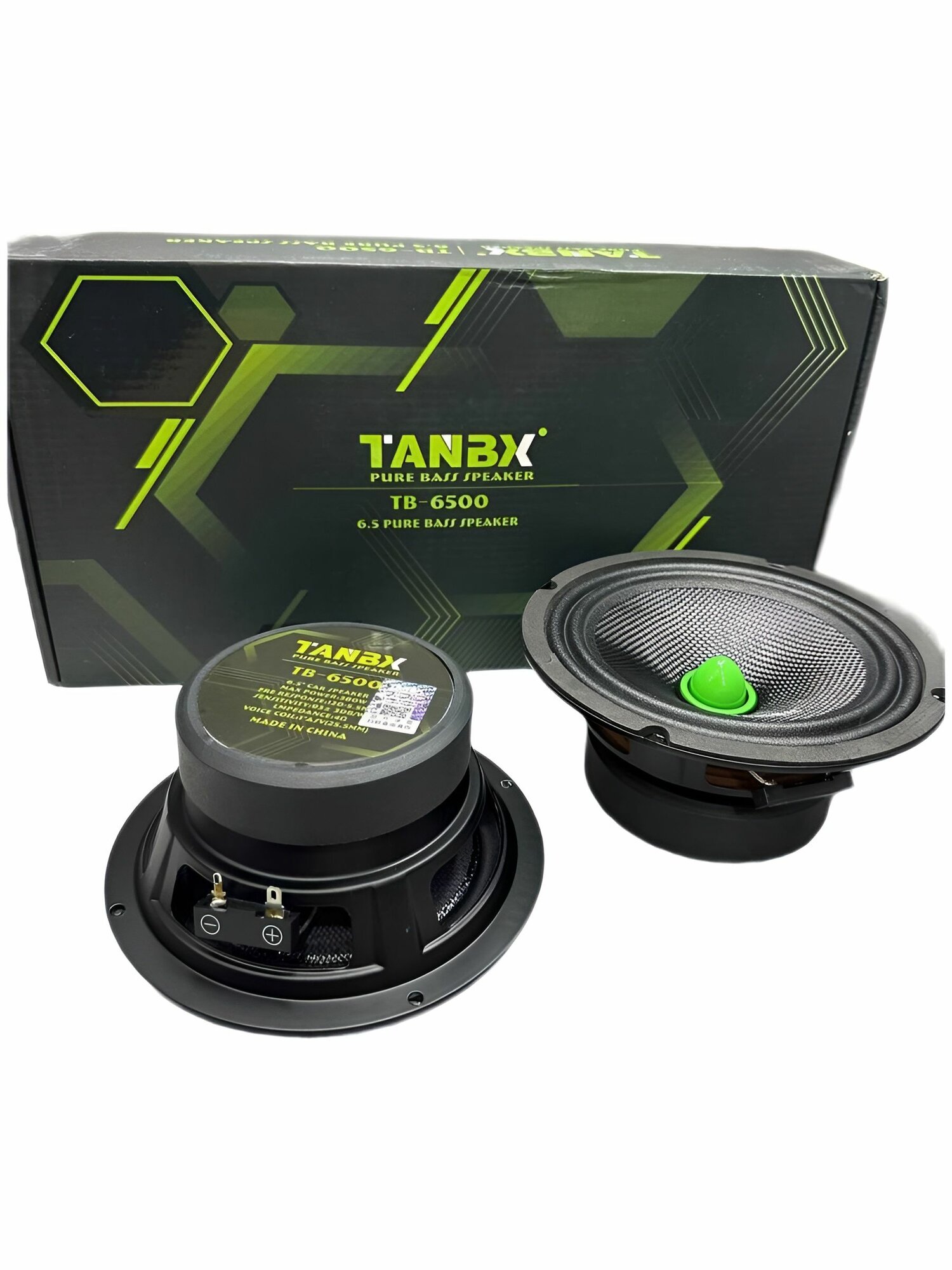 Эстрадные Автомобильные Колонки Tanbx TB-6500, BASS SPEAKER, 380 Вт (6,5 дюйм).