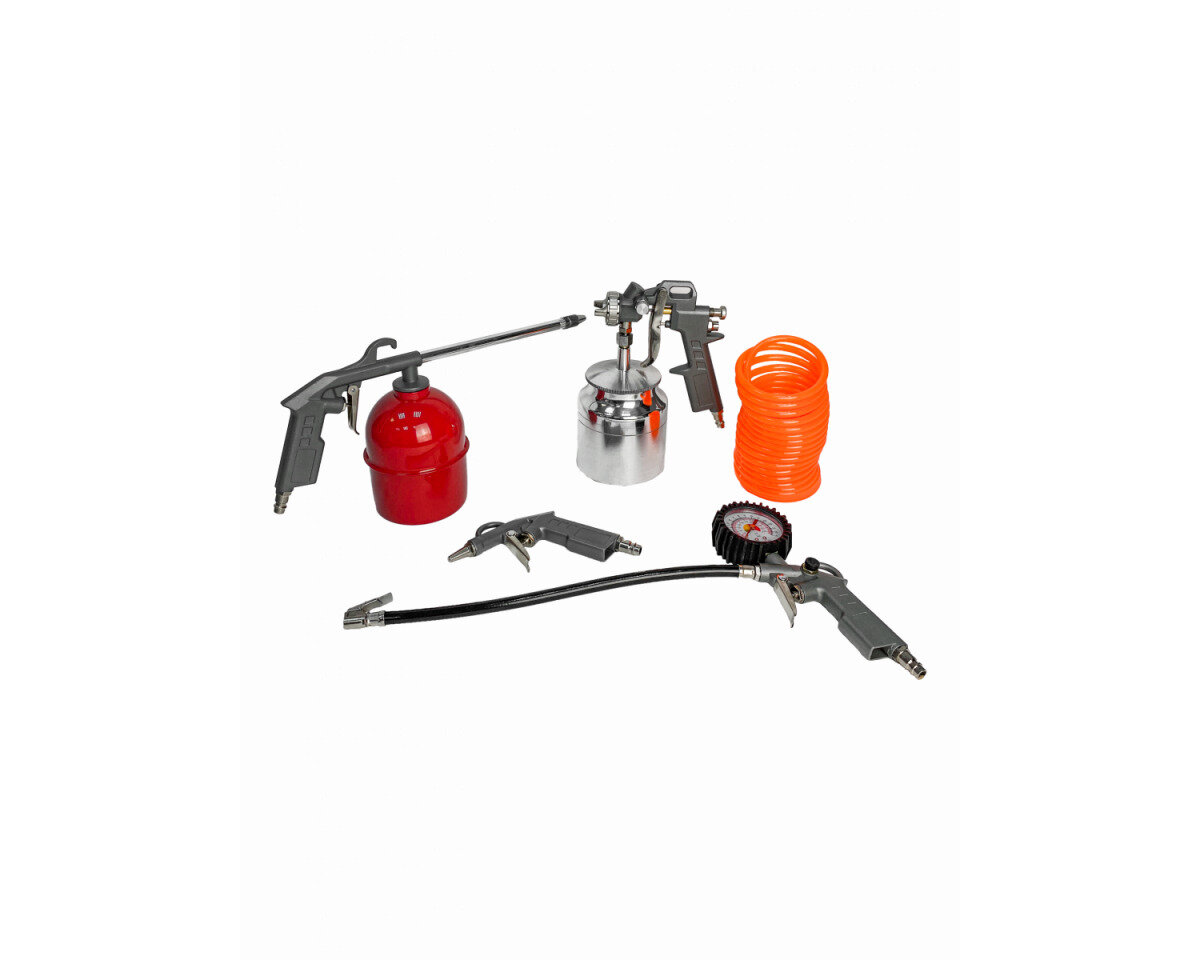 Набор пневмоинструмента BRAIT BPTS 5B для воздушного компрессора (с нижним баком)