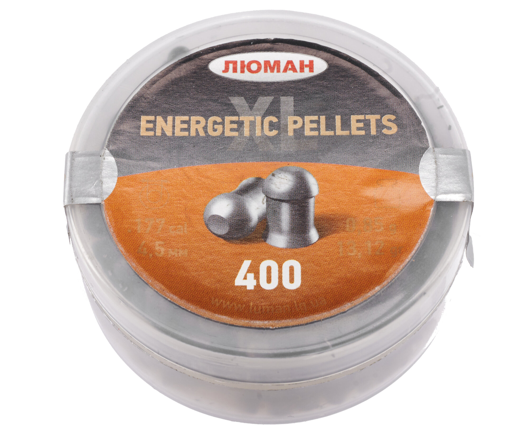 Пули пневматические Люман Energetic Pellets XL 4.5 мм (400 шт, 0.85 грамм)