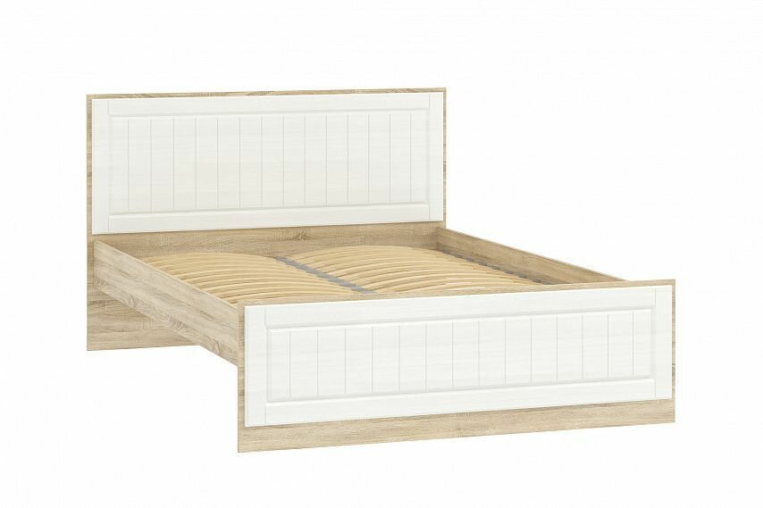 Кровать Сильва "Оливия" НМ 040.34 (1600) Белое дерево, Дуб Сонома