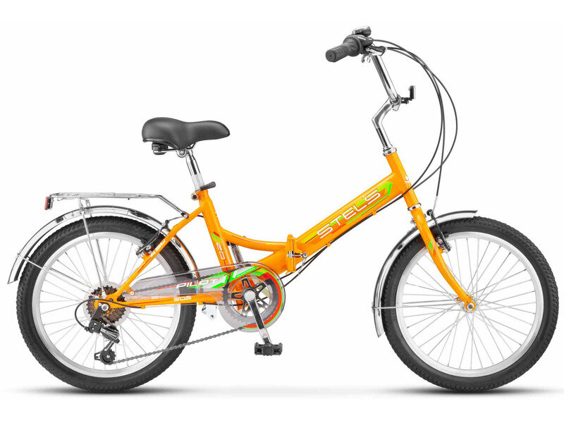 Складной велосипед Stels Pilot 450 V 20 Z010, год 2025, цвет Оранжевый, ростовка 13
