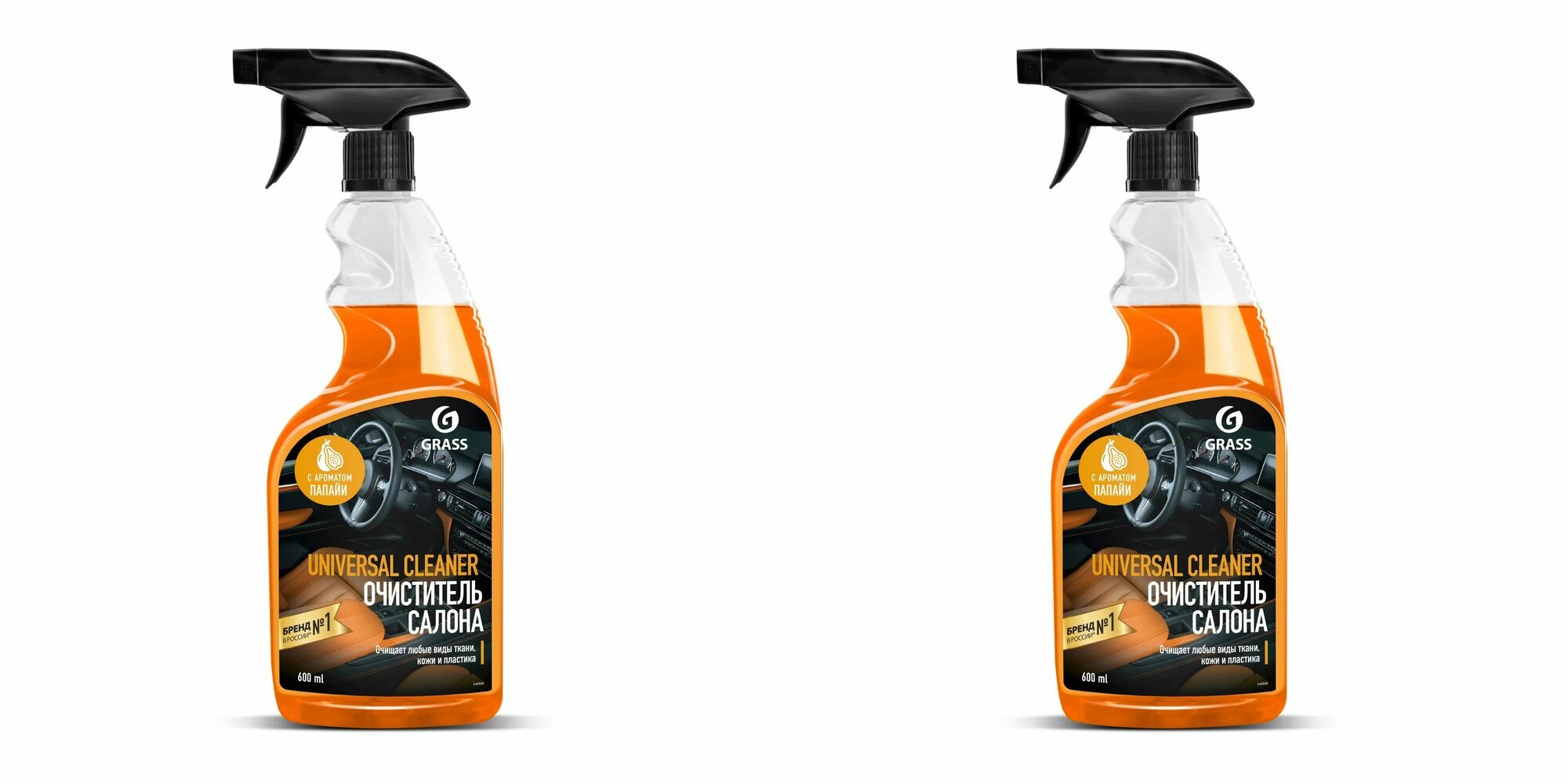 Очиститель салона Grass Папайя Universal Cleaner, 600 мл, 2 шт