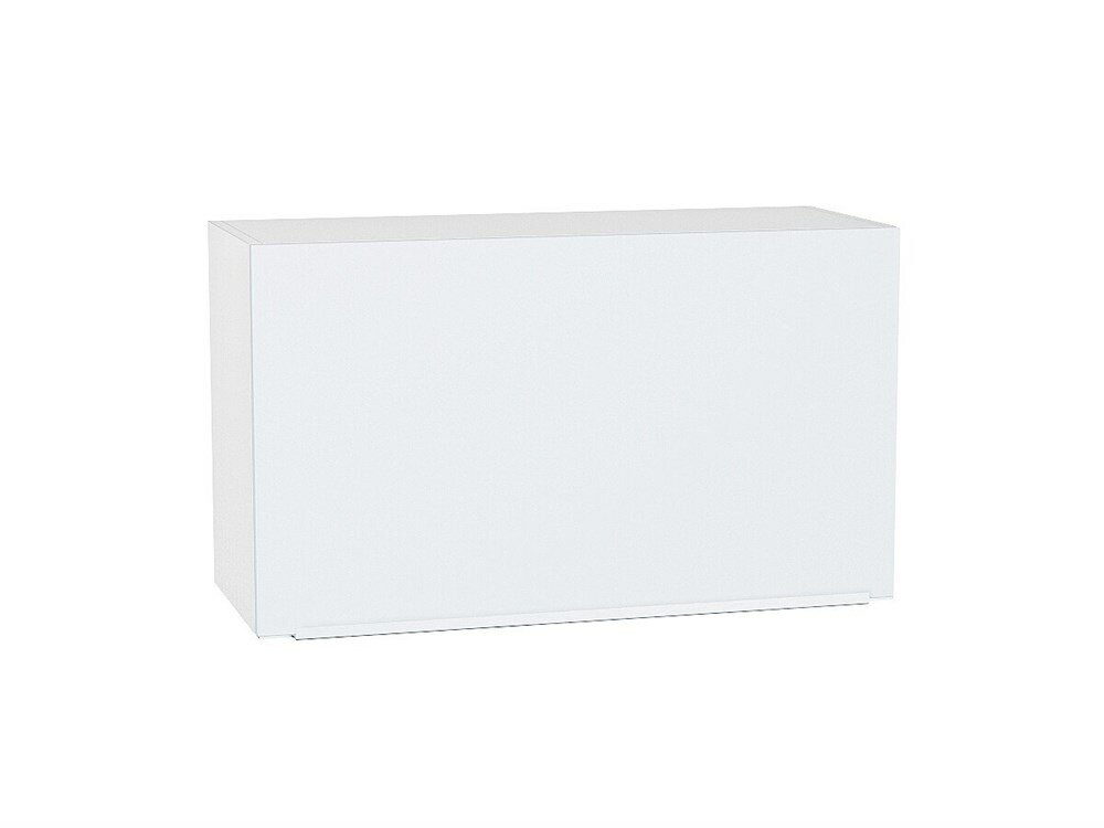 VVT Шкаф верхний горизонтальный Фьюжн Белый, Silky White, 460, 800 В*Ш*Г 458*800*318, фасад МДФ Silky White, корпус Белый Silky White