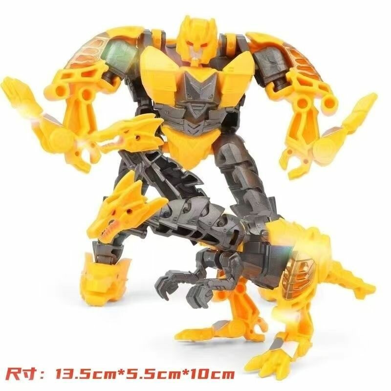 Трансформеры Mecha Warrior, желтый двуглавый дракон 13CM