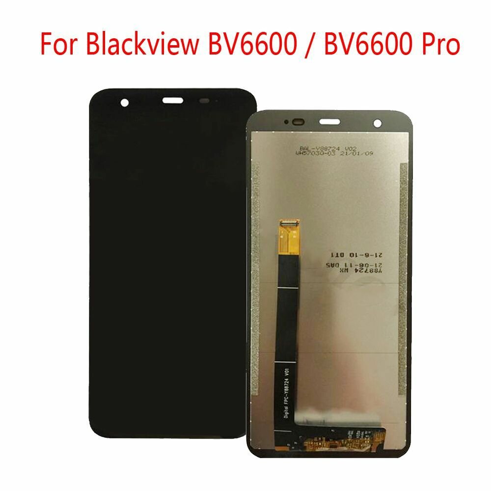 Дисплей для Blackview BV6600; Blackview BV6600 Pro Дисплей для в сборе с тачскрином Чёрный