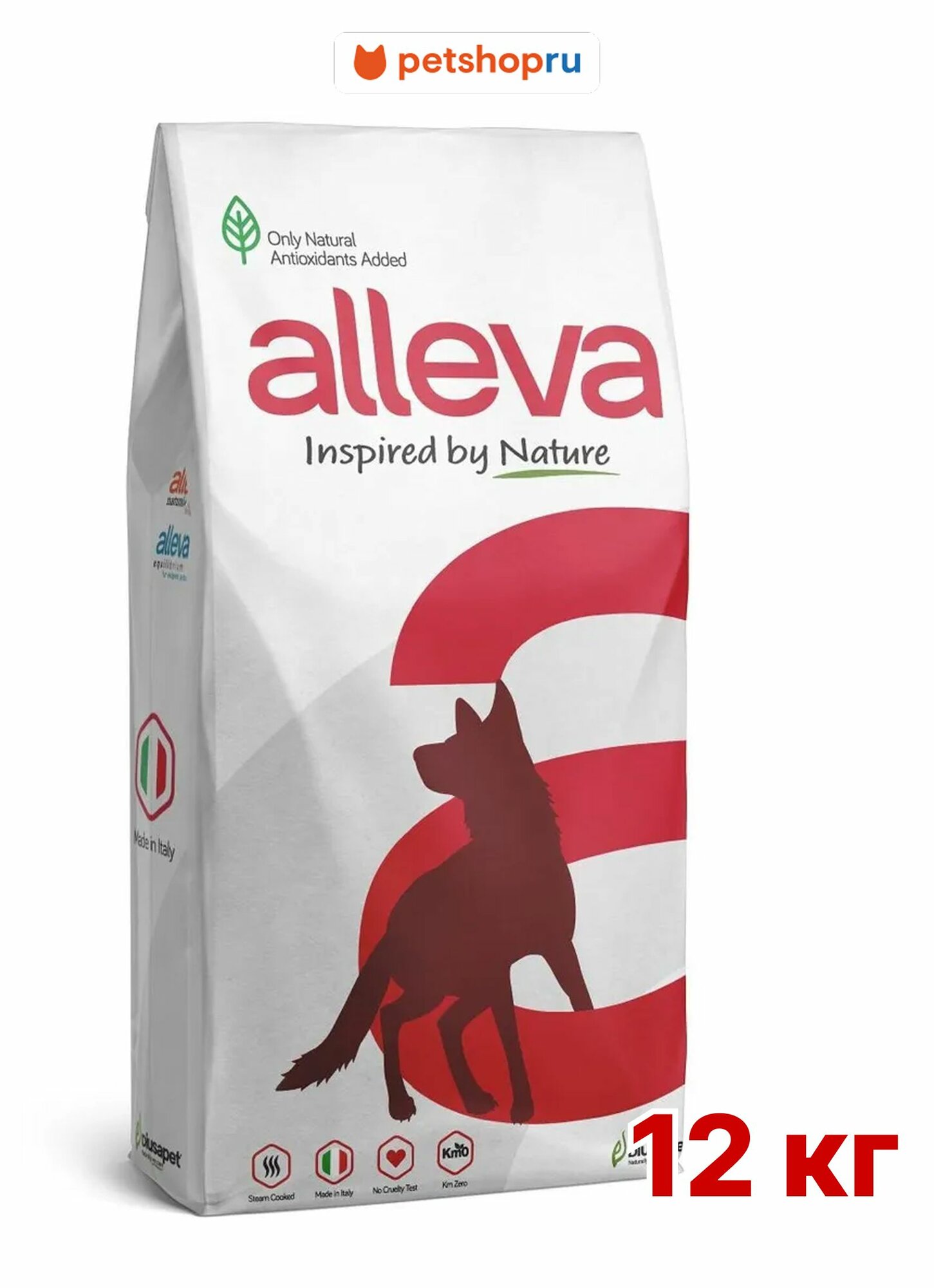 Alleva Сухой корм для собак, с низким содержанием жиров, 12 кг