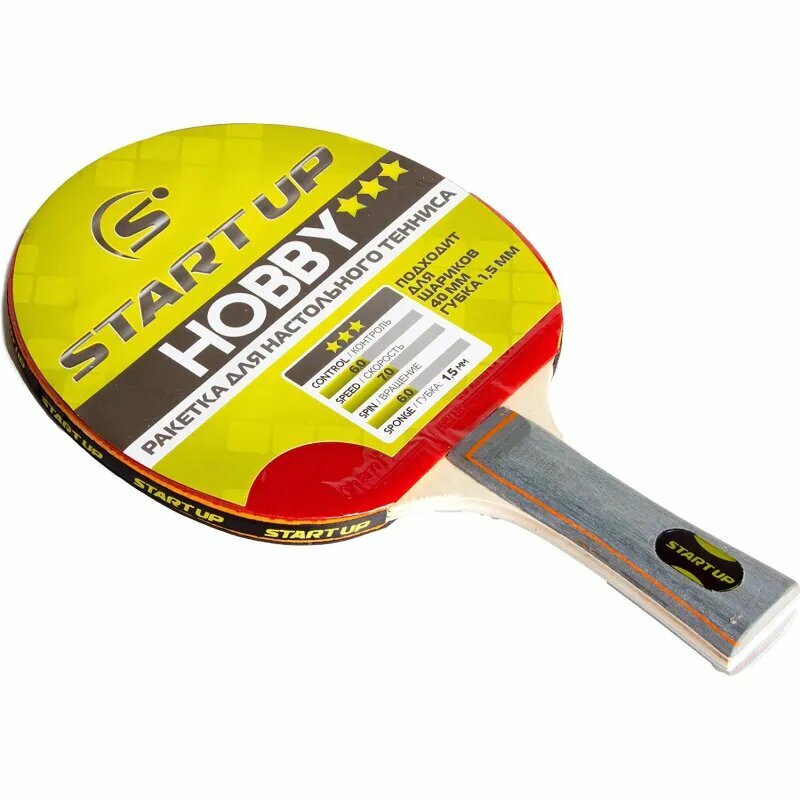 Ракетка для настольного тениса Start Up Hobby 3Star (9881) 283924 1594152