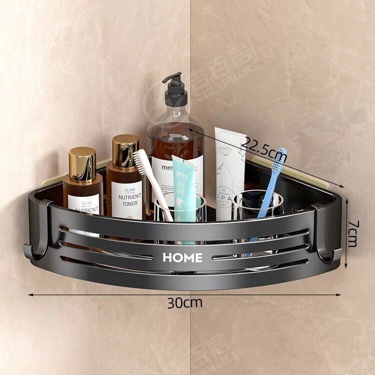 Треугольная стойка для туалета в ванной комнате, полка для унитаза, настенная полка без перфорации, настенный стеллаж