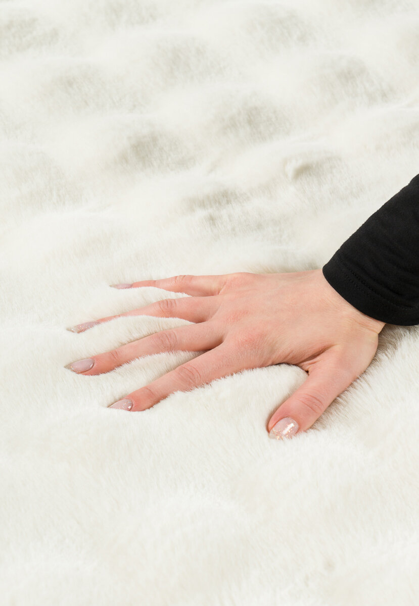 Ковер пушистый 90*140 см Rabbit Bubble Ivory