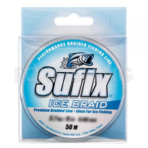 Плетёный шнур Sufix Ice Braid 50м. 0.16мм. BLUE