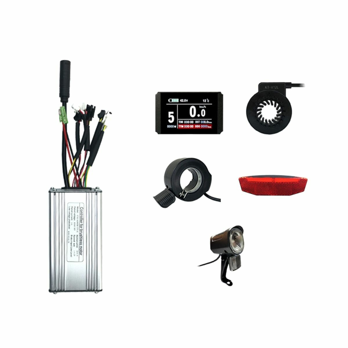 Для 36V 48V 500W 750W Motor Electric Bike Motor Controller Kit с ЖК-дисплеем LCD8H Аксессуары для электрических велосипедов -LJ