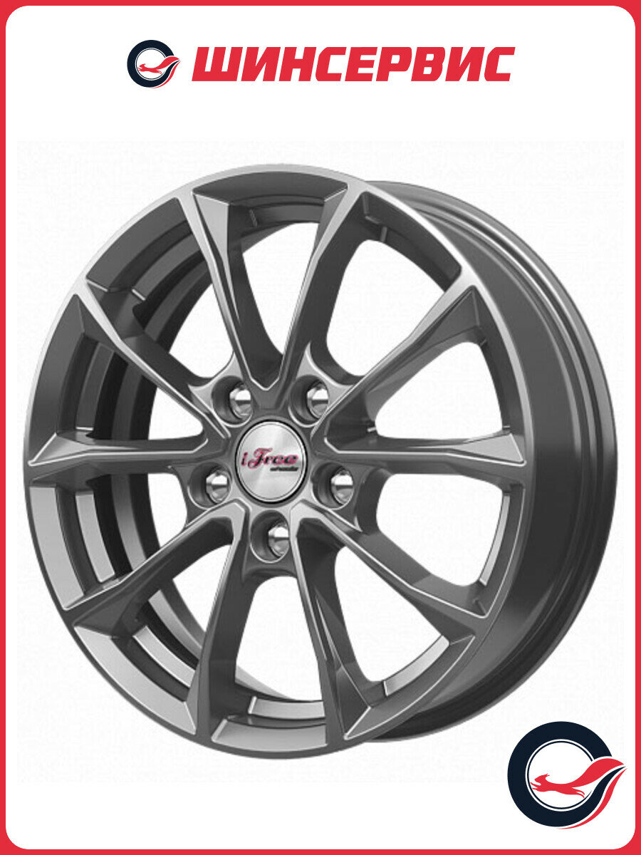 Литой колесный диск IFree Джет R16x6.5J 5x114.3 ET50 ЦО66.1 для автомобиля