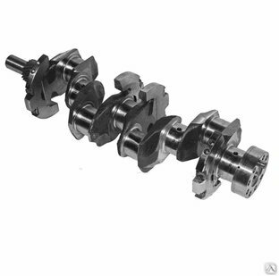 245.30-1005015 Вал коленчатый МАЗ-4370 (конус) ЕВРО-2 (9 отверстий) оригинальная запчасть ММЗ