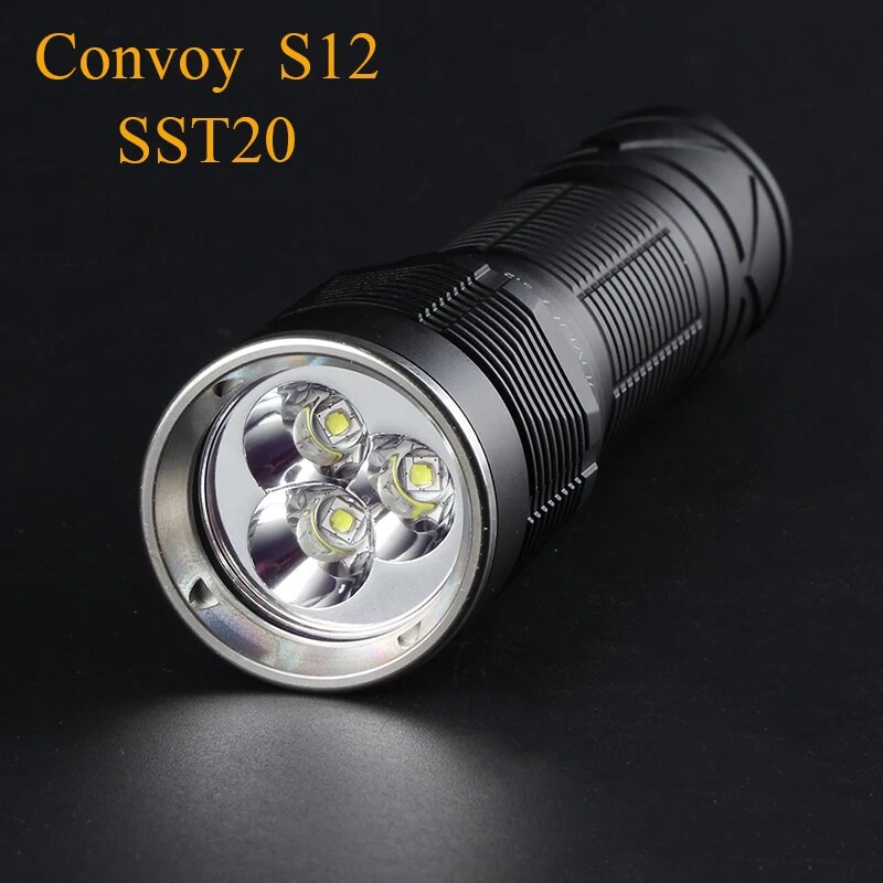 Фонарик Convoy S12 Luminus SST20/Nichia 219C 219C 4000K, With 21700 battery