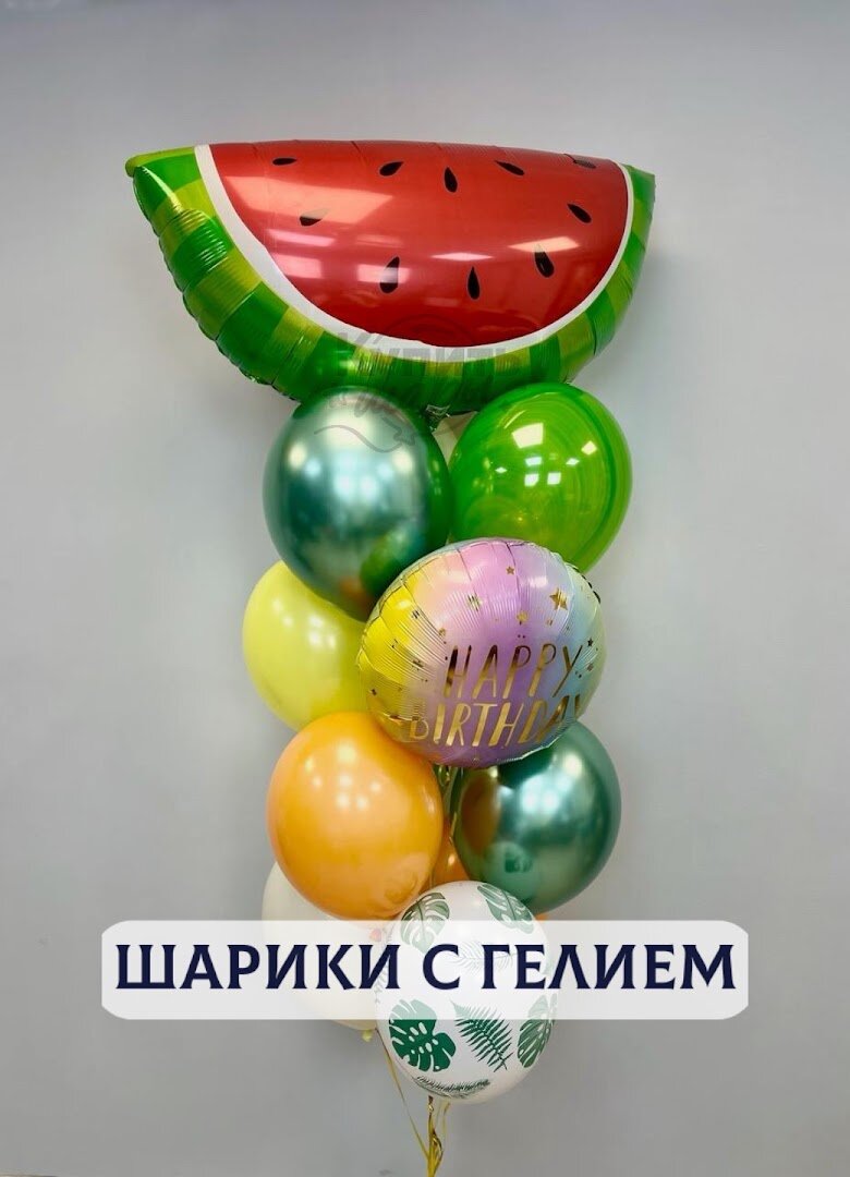 Воздушные шары с гелием, шарики воздушные "Для девочек" №1457