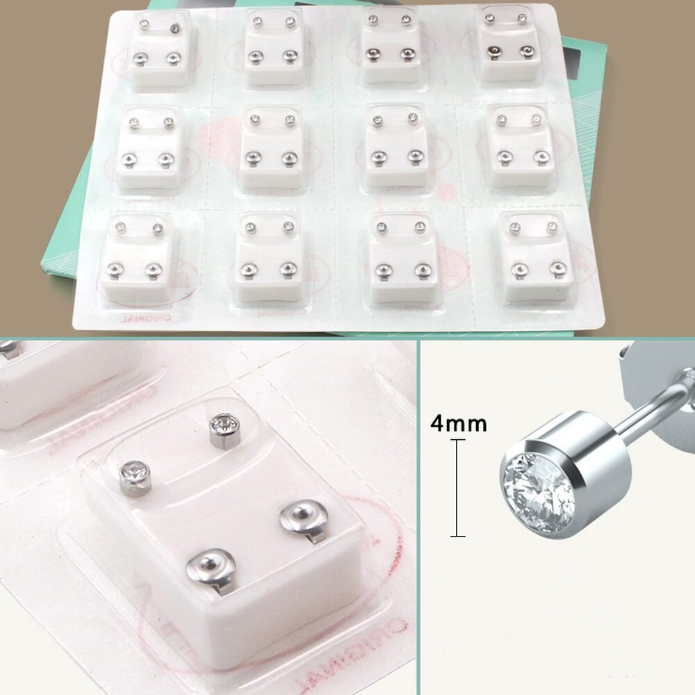 Комплект серег, стекло