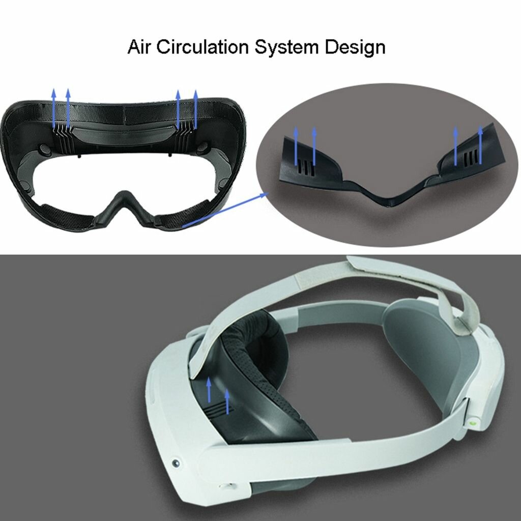 Аксессуары для очков виртуальной реальности, Набор кожаных накладок для замены держателей лица для Pico 4 VR, 1 шт.