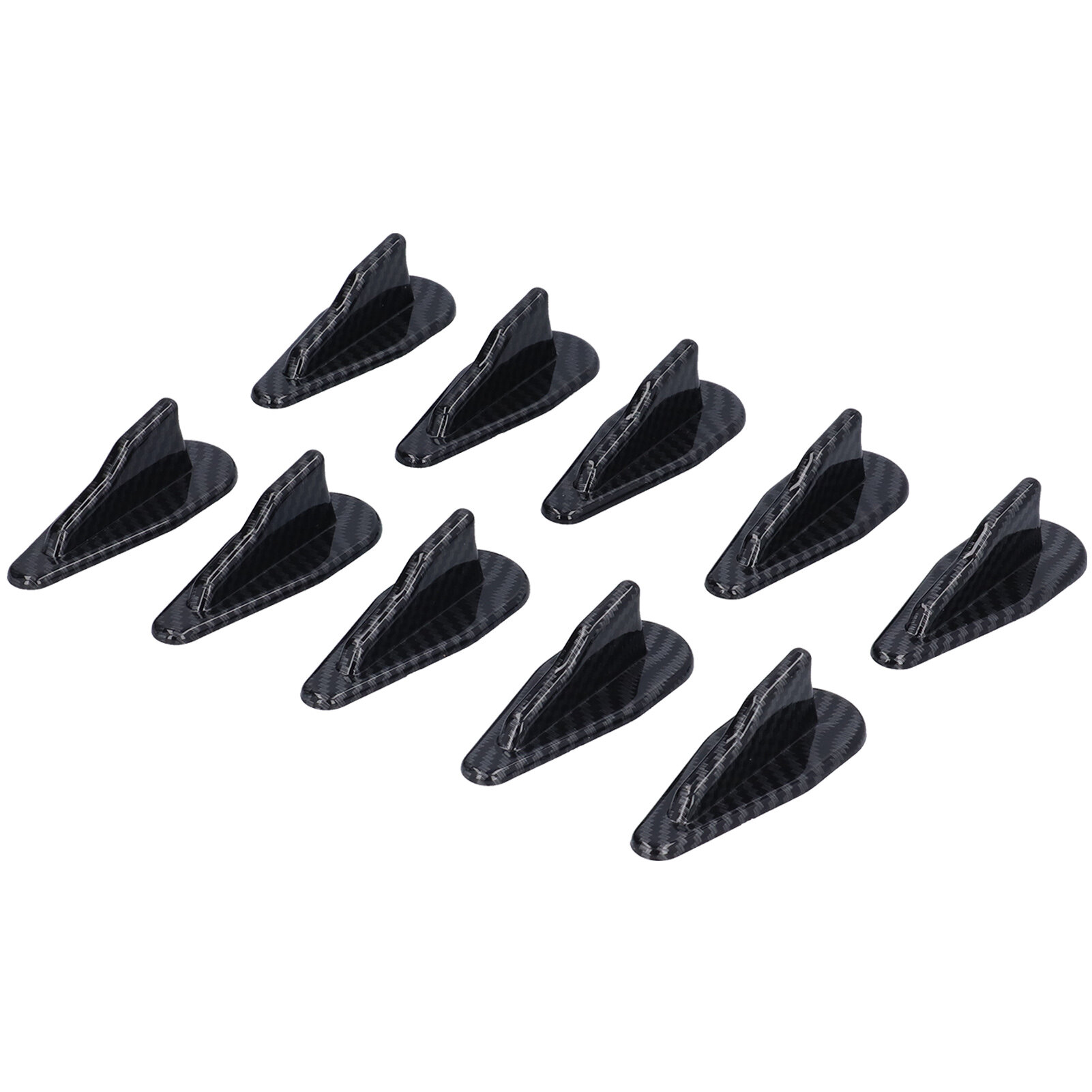 10шт комплект спойлеров «Акулий плавник» с карбоновым волокном, универсальный цвет для крыши автомобиля