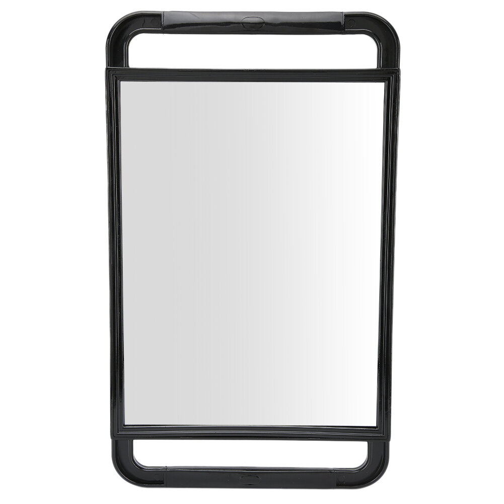 Большое прямоугольное зеркало с двумя ручками для макияжа, парикмахера, ручное зеркало для салона, парикмахерские принадлежности