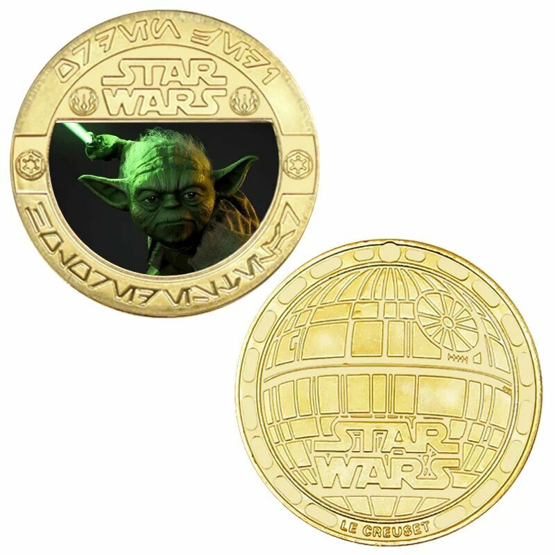 Памятная монета Star Wars Yoda, Color: Style2
