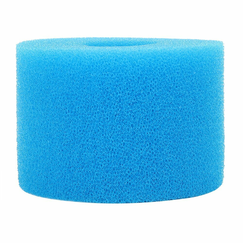 Моющийся фильтрующий элемент для бассейна, многоразовая концентрическая губчатая колонна для плавательного бассейна, синий.