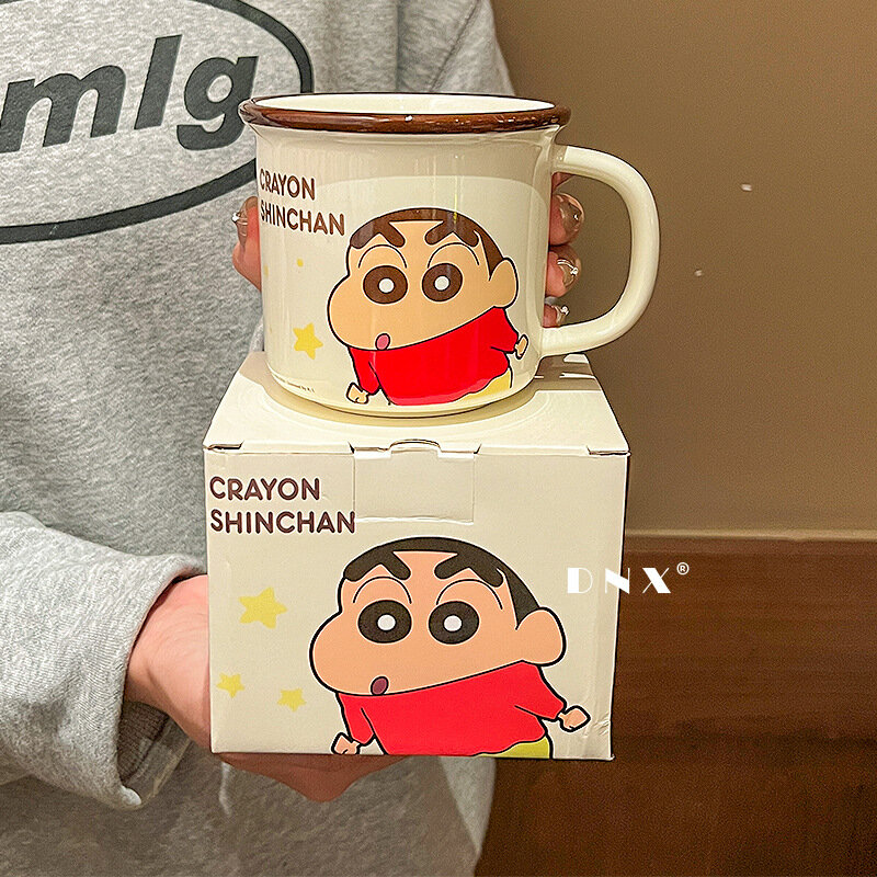 Crayon Shin-chan симпатичная керамическая прямая перевернутая чашка детская чашка для воды пара креативная чашка для кофе с молоком подарок на день рождения