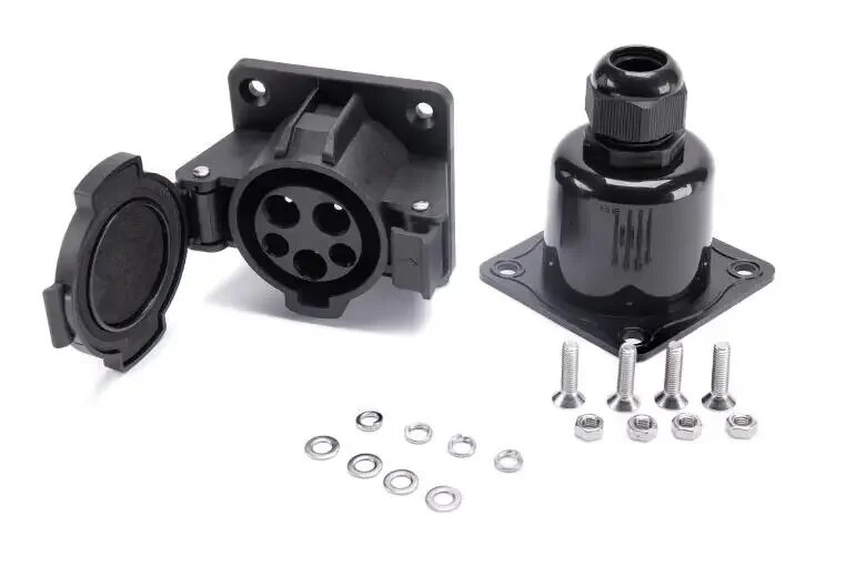 Розетка электрическая Sae J1772 EV, 50A, 110-250В