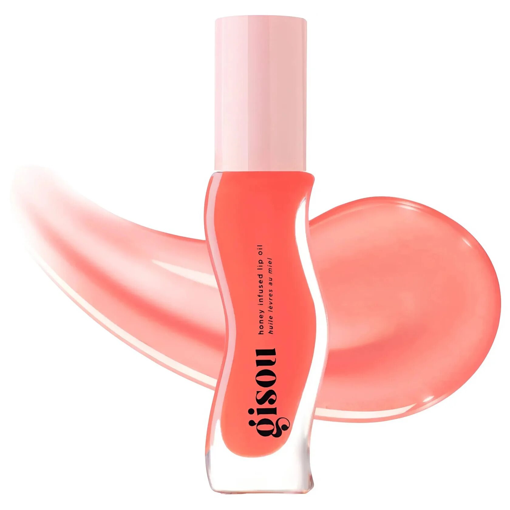 Масло для губ GISOU HONEY INFUSED LIP OIL оттенок BEE-LLINI PEACH 8 МЛ, блеск