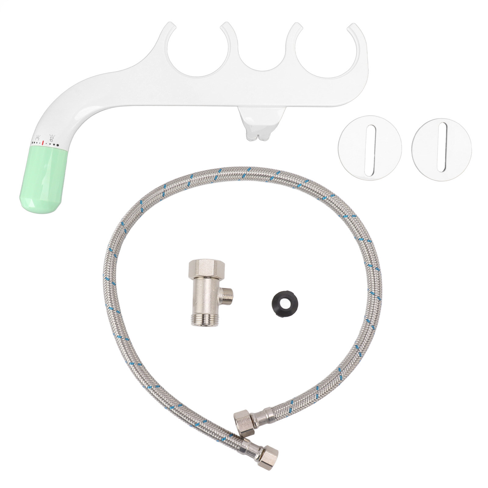 Ультратонкое крепление для биде, простая установка, мойка для задницы с медным тройником 7/8 для туалета
