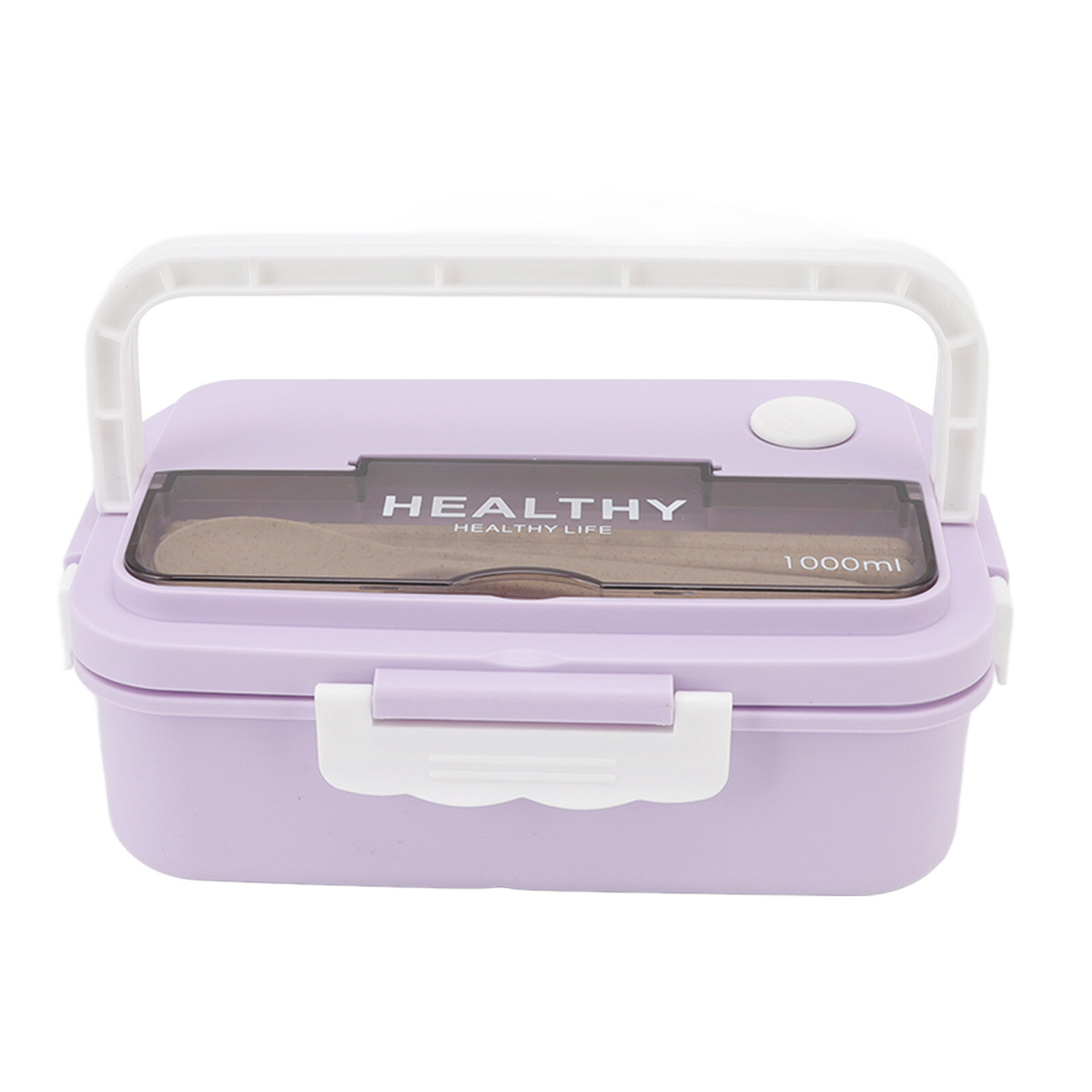Пластик 3 отсека для ланча коробки 1000 мл микроволновой печи сейф Бенто для детей взрослые студенты офисные работники Таро Пурпур