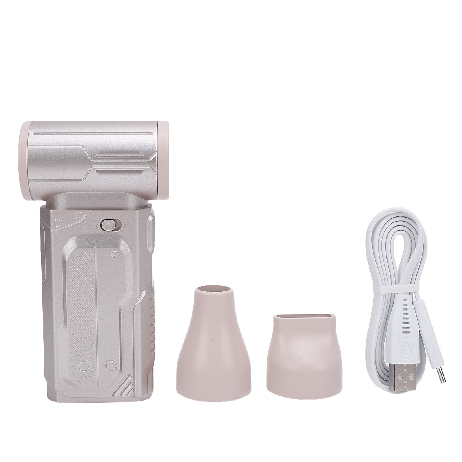 Вентилятор с турбонаддувом, 130000 об/мин, ручной турбинный вентилятор, струйный вентилятор для пляжа, путешествий, пикника, кемпинга, 124x63x35 мм, золото