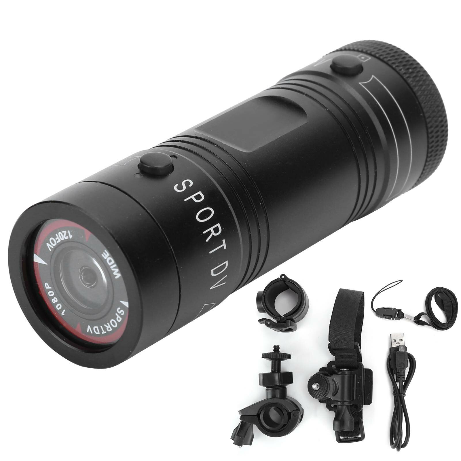 Уличная видеокамера высокой четкости 1080P, автомобильный рекордер для вождения мотоцикла и велосипеда с широкоугольным объективом, водонепроницаемость, ночное видение, циклическая запись