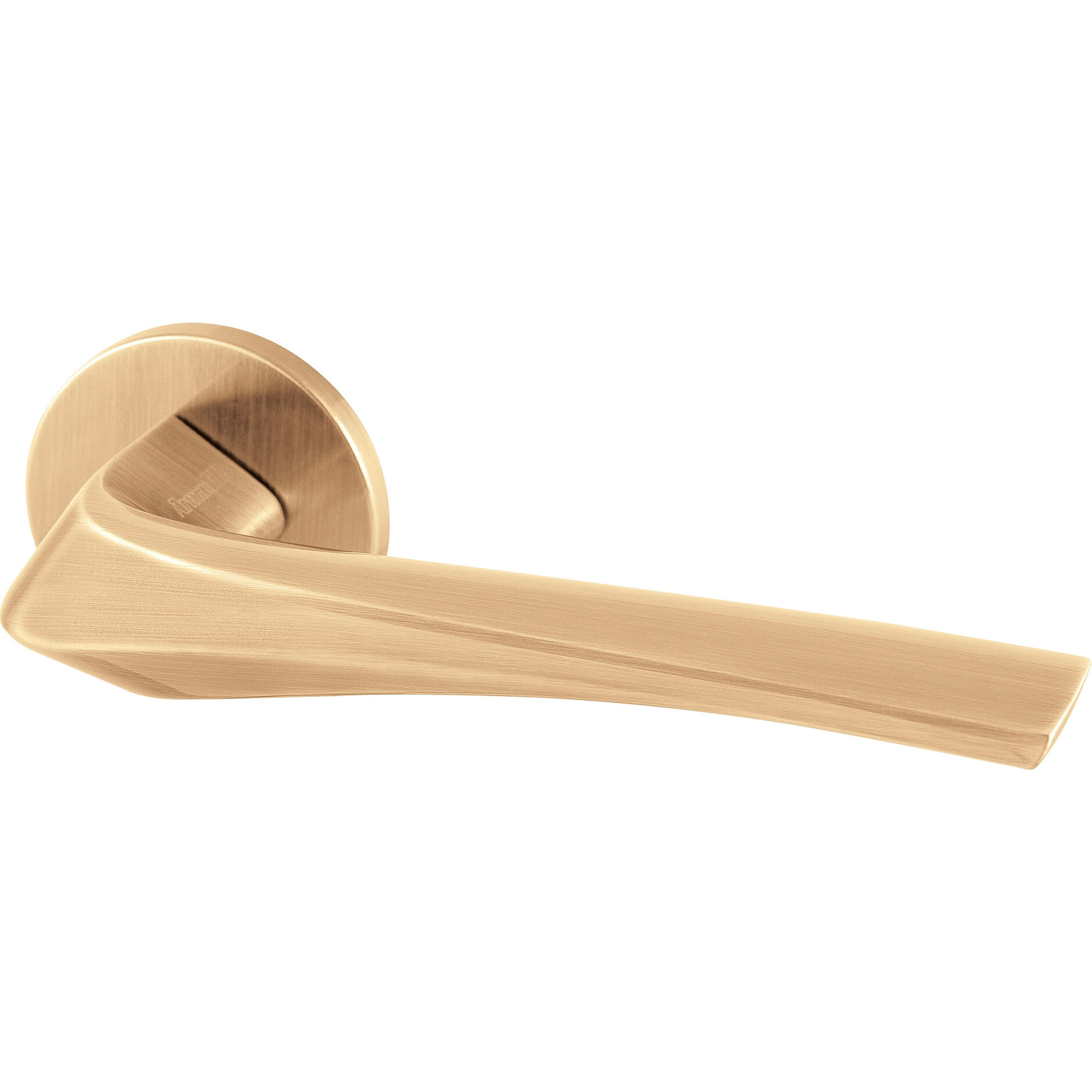 Дверная ручка Armadillo на круглой розетке "FLAME" URS флорентийское золото